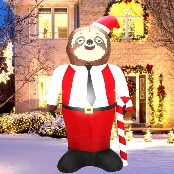 Pipimouse | Holiday | Christmas Inflatables Sloth Outdoor Decoration ...